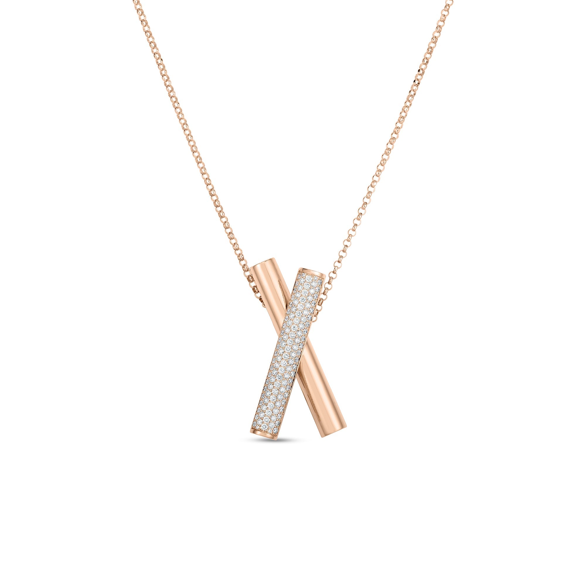 DOMINO DIAMOND CROSSOVER LONG NECKLACE – Dream Jewelers