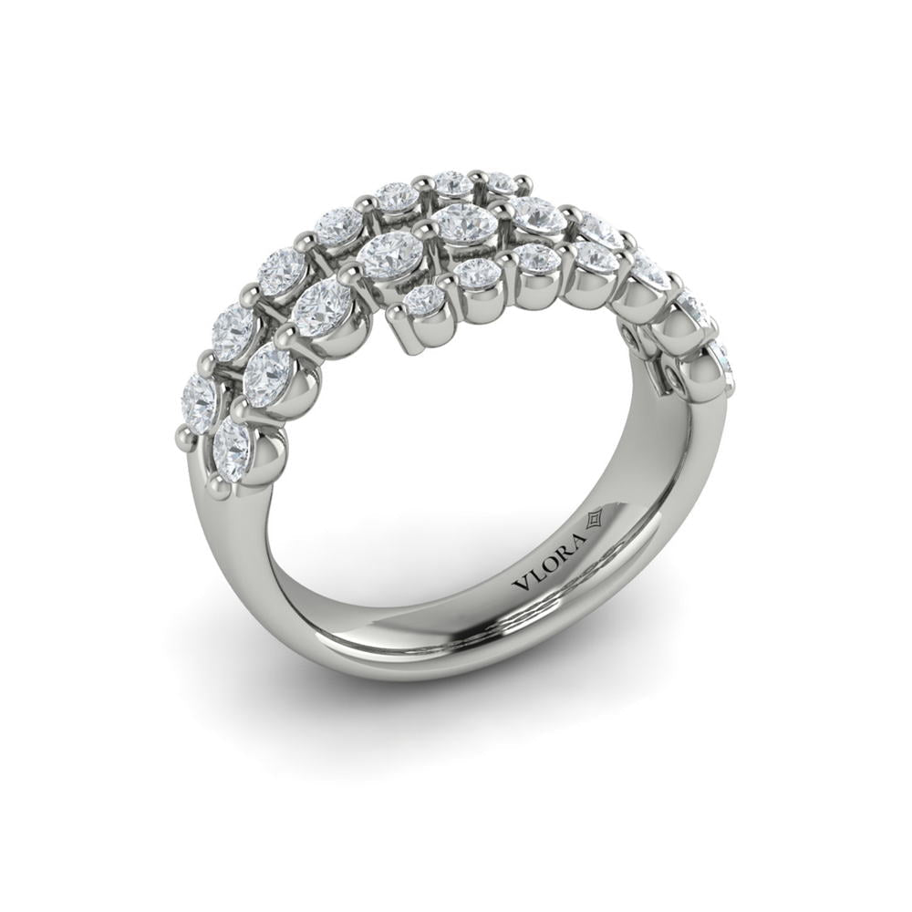 Diamond Three Row Wrap Ring – Dream Jewelers